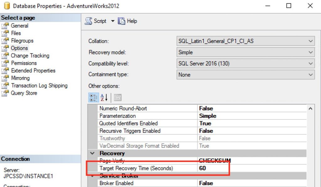 Indirect Checkpoints mit SQL Server - SQL-Select.de